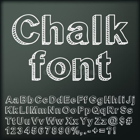 Abstract chalk font stock vector. Illustration of mark - 26753283