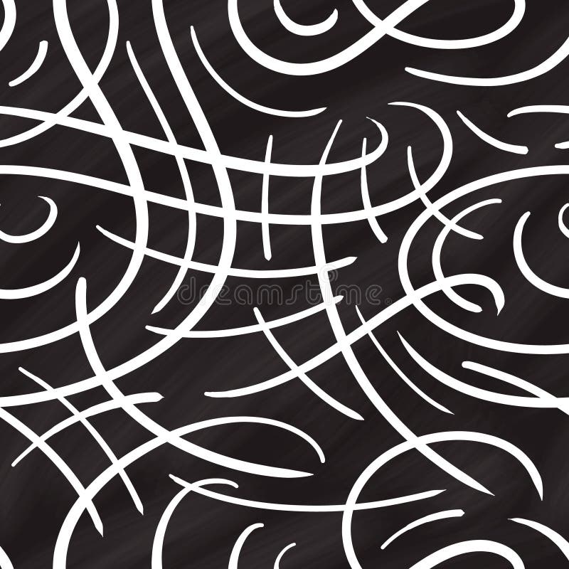 Abstract Chalk Lines Seamless Pattern Stock Vector - Illustration of ...