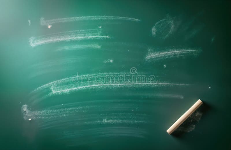 Abstract Chalk Marks on a Vivid Green Chalkboard. Abstract Pattern of ...