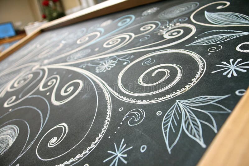 Abstract Chalkboard Background for Cover Page Stock Illustration ...