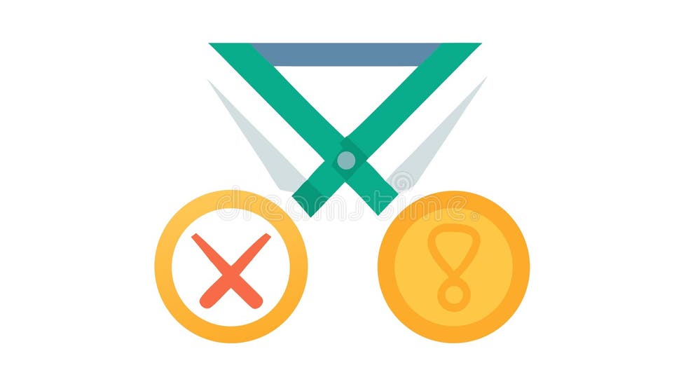 Abstract Challenge Medal Icon, Overcoming Obstacles Award, Vector ...