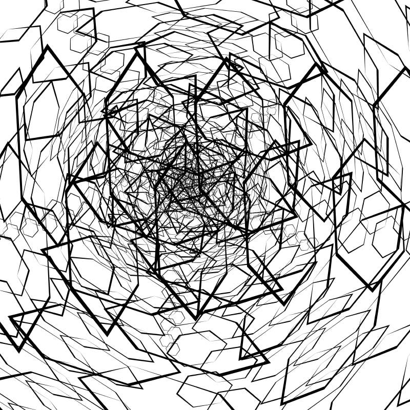 Abstract Chaos Background with Mess of Geometric Figure. Stylized ...