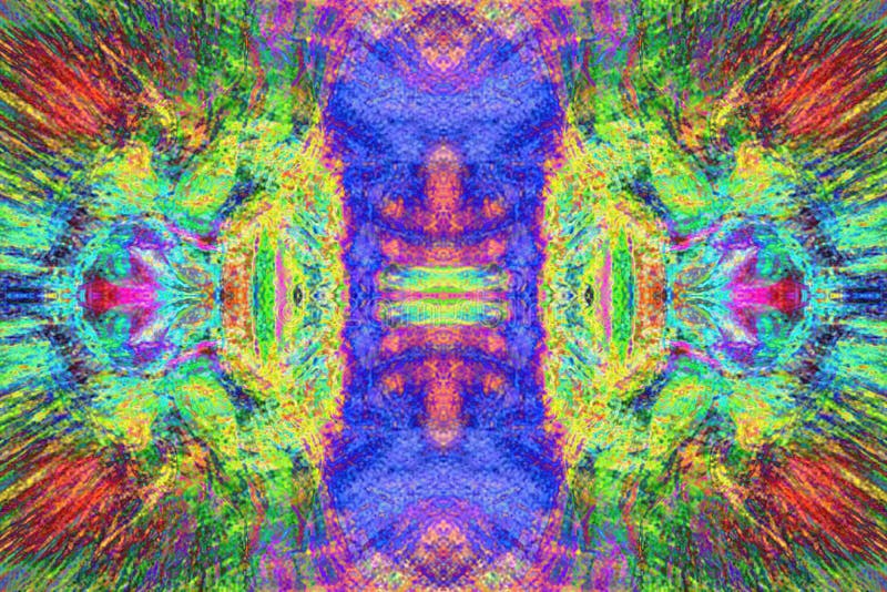 Abstract Chaotic Fractal Art Background Bright Stock Illustration ...