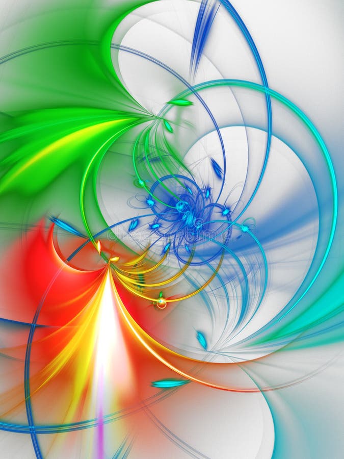 Abstract Chaotic Fractal Background 3D Rendering Illustration Stock ...