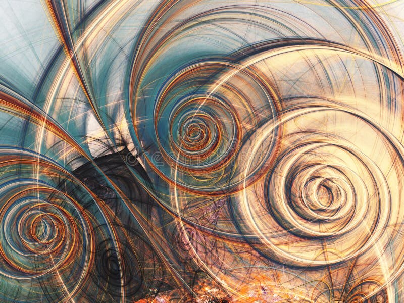 Abstract Chaotic Fractal Background 3D Rendering Illustration Stock ...