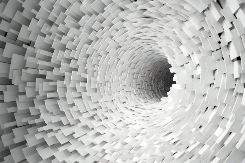 Abstract of Chaotic Geometric Shapes, Bended Stripes Background Stock ...