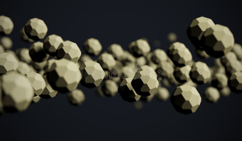 Abstract Chaotic Low Poly Particles Stock Illustration - Illustration ...