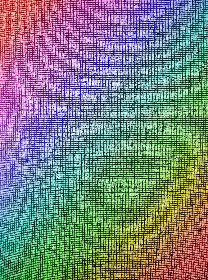 Abstract Chaotic Rainbow Grid Background Texture Stock Photo - Image of ...