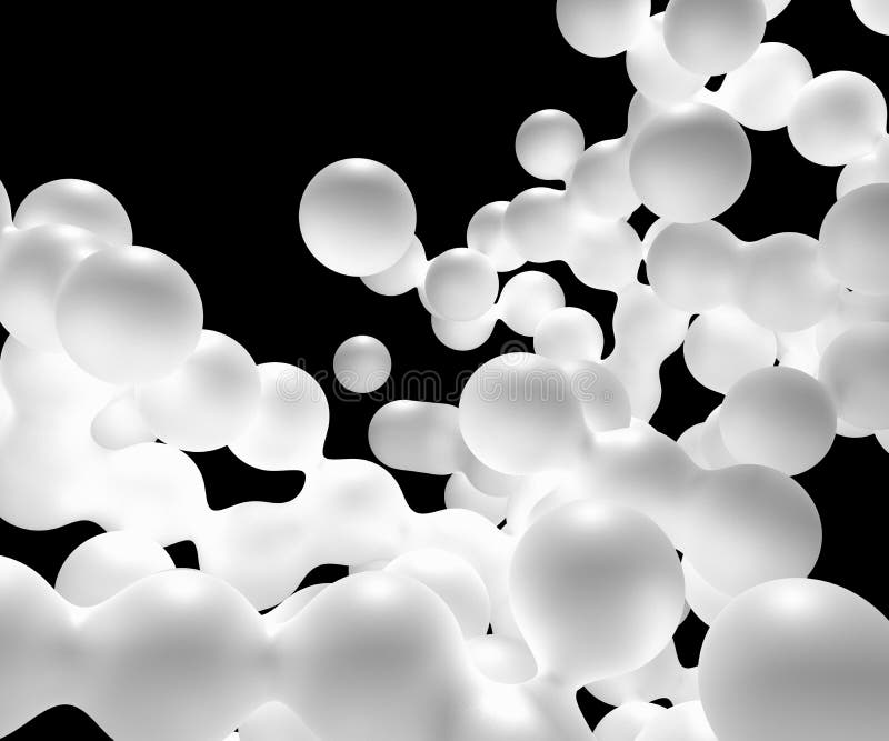 White Blobs of Dots Pattern Set. Blots of Dot Backgrounds. Vector ...