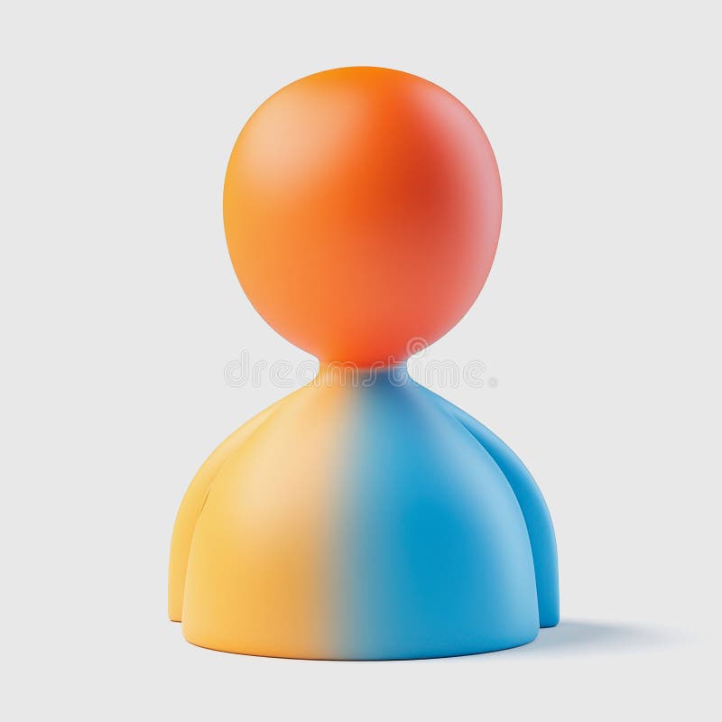 Abstract Character Design with Gradient Colors Representing Diversity ...