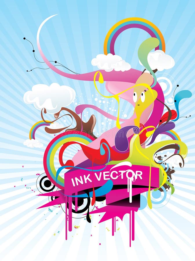 Abstract Character stock vector. Illustration of imaginary - 45643993