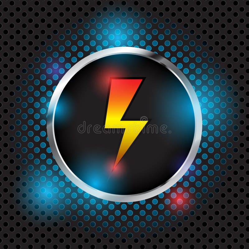 Abstract Charge Vector Icon and Symbol Stock Vector - Illustration of ...