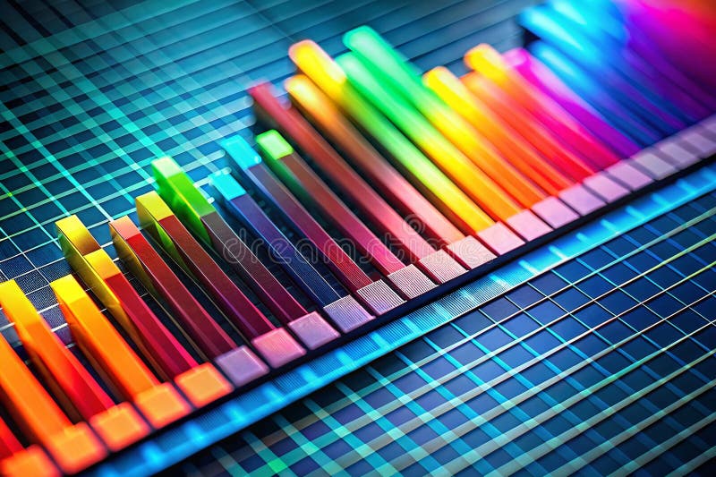 Abstract Chart Borders a Macro Photography Exploration of Blank Data ...