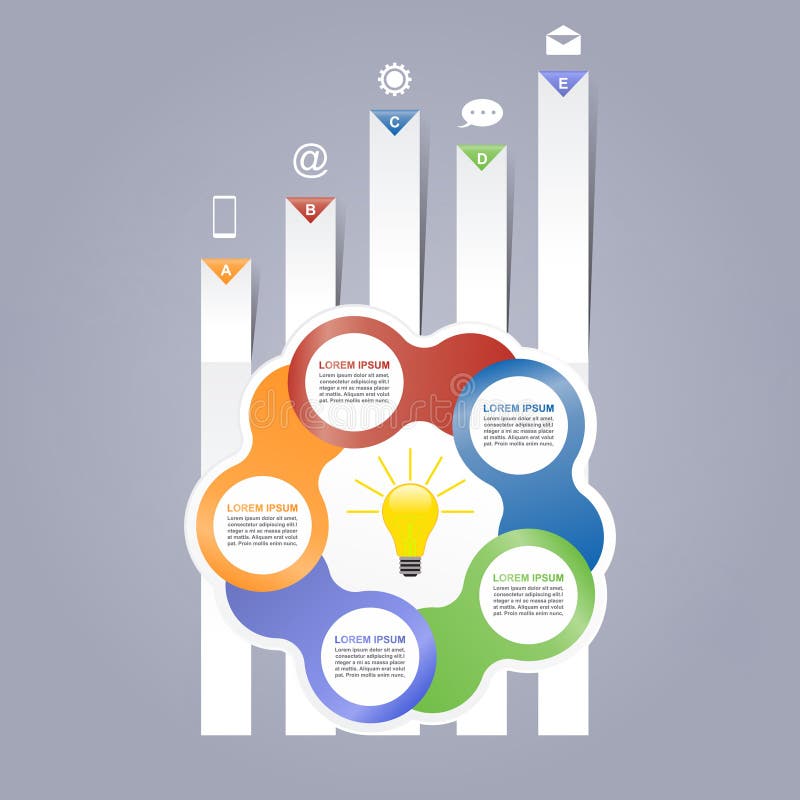 Abstract Chart Graph Business Infographic Design Template Presentation ...