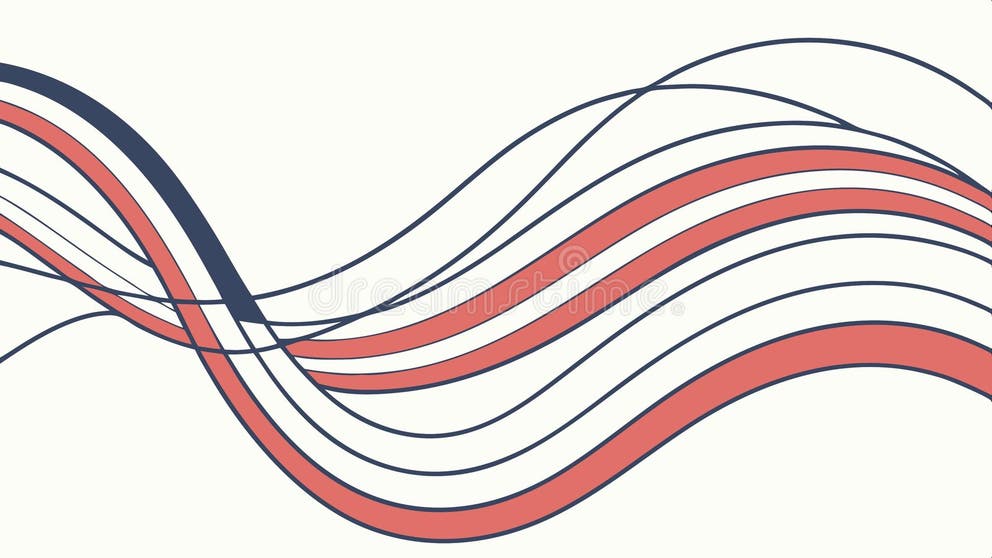 Abstract Wavy Lines Chart, Dynamic Data Visualization Flow Design Vector Design Generative AI ...