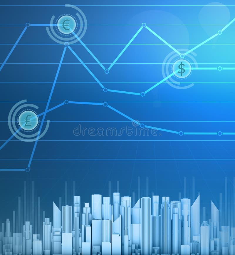 Abstract Charts Finance Symbol Stock Illustration - Illustration of ...