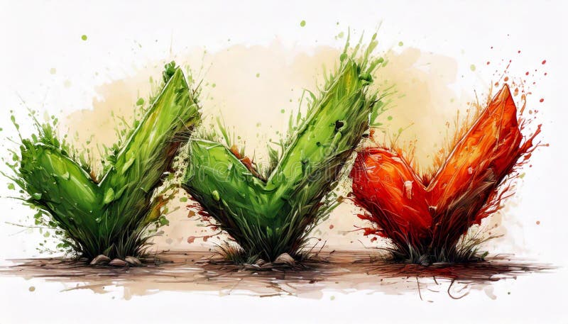 Abstract check mark symbol stock illustration. Illustration of graphic ...