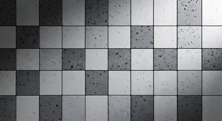Checkerboard Patterned Grey and White Textured Tiles Stock Photo ...