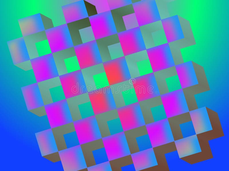 Abstract Checkered Background Illustration Stock Image - Image of ...
