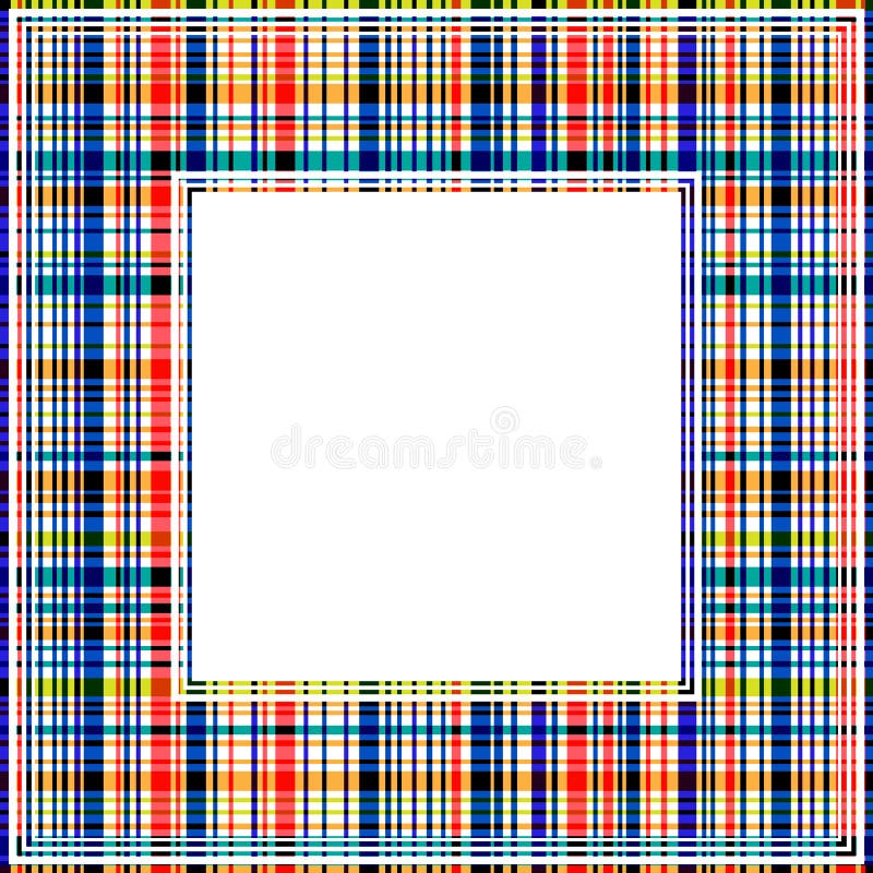 Abstract checkered border stock vector. Illustration of pattern - 69983660