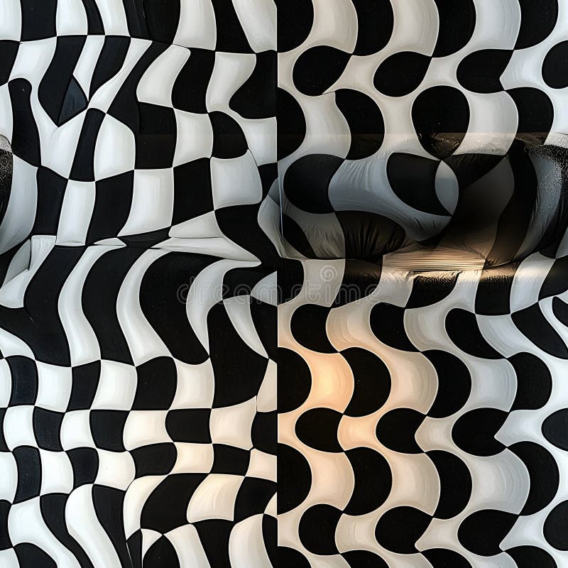 Abstract Checkered Pattern Design. AI Generated Stock Illustration ...