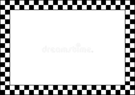 Racing Checkered Flag Border Stock Illustrations – 134 Racing Checkered ...