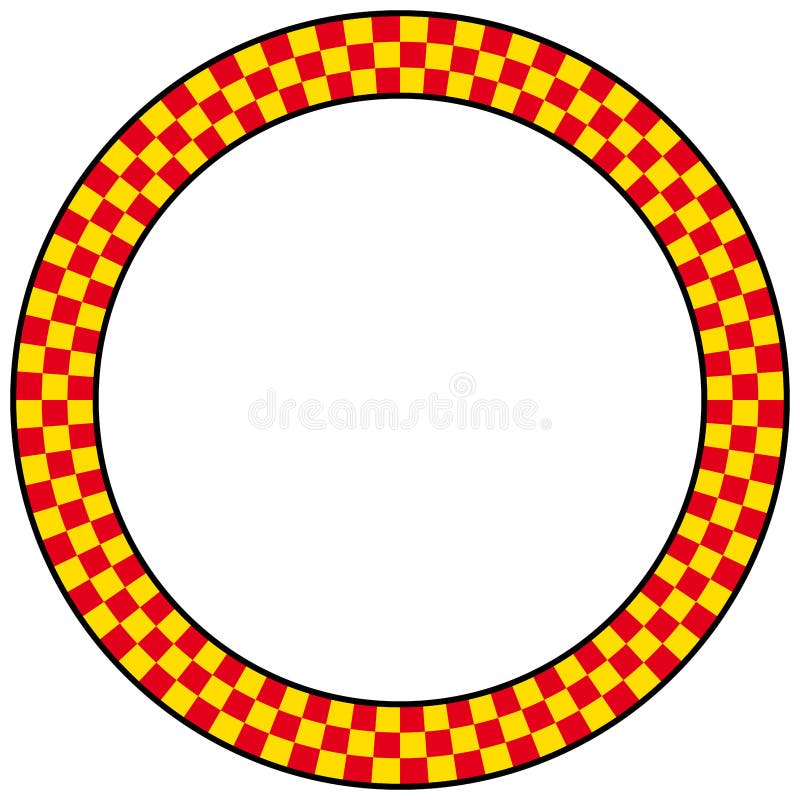 Red And White Checkered Border