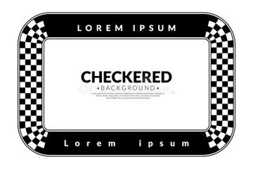 Racing Checkered Flag Border Stock Illustrations – 188 Racing Checkered ...