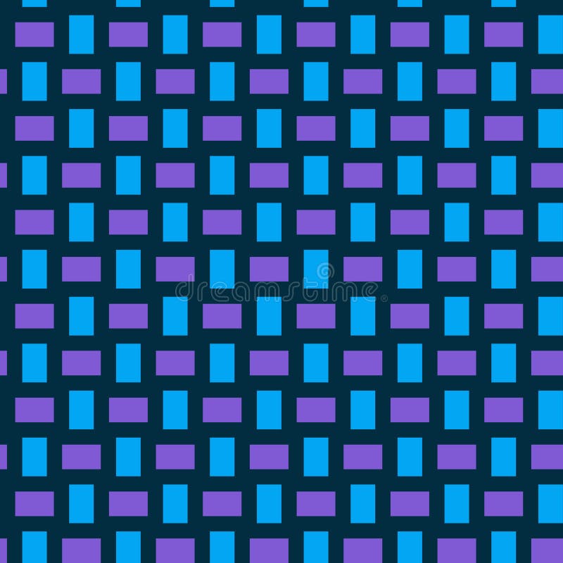 Abstract Geometric Checkered Rectangular Seamless Pattern in Blue and ...