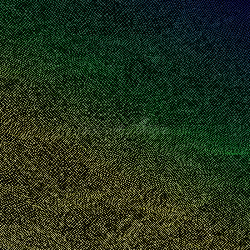 Abstract Checkered Waves - - Vector Illustration Stock Vector ...