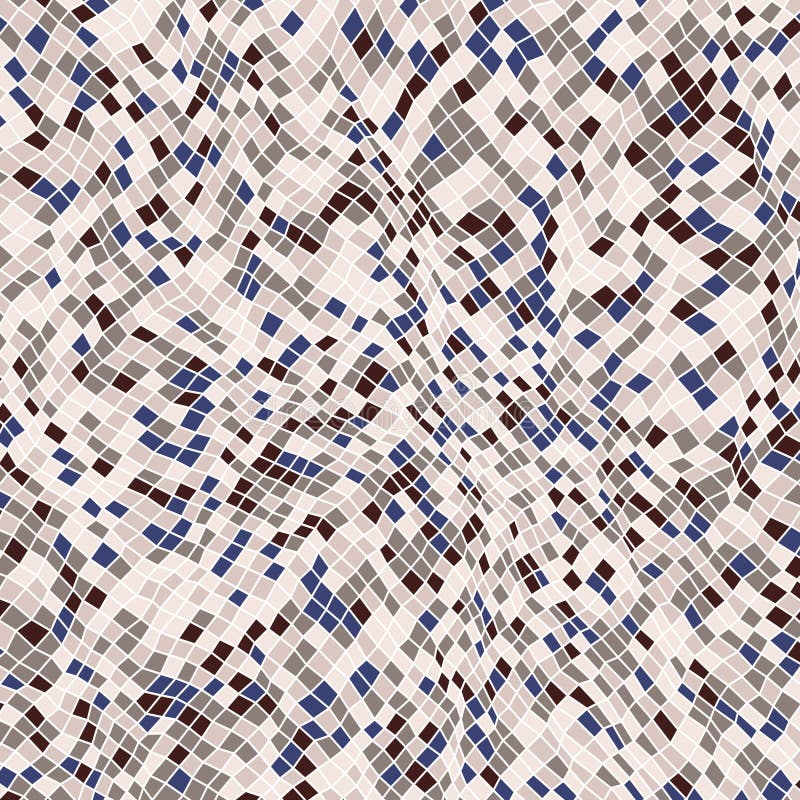 Abstract Checkered Waves - - Vector Illustration Stock Vector ...