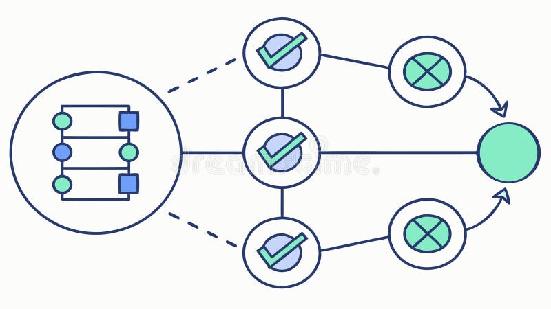 Abstract Checklist and Options, Task Management and Choices, Vector ...