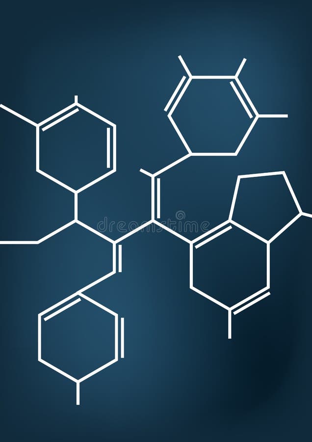 Abstract Chemical formula stock illustration. Illustration of difficult ...