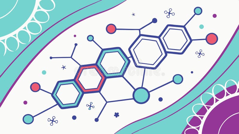 Abstract Chemical Structure Pattern, Symbolizing Science and Molecules ...
