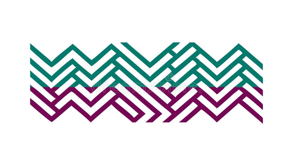 Abstract Chevron Pattern in Green and Purple, Vector Design Generative AI Stock Vector ...