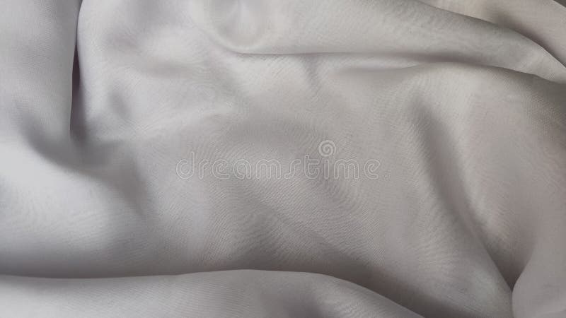 Abstract Chiffon Fabric Background White Texture from the Waves and the ...