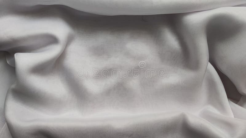 Abstract Chiffon Fabric Background White Texture from the Waves and the ...