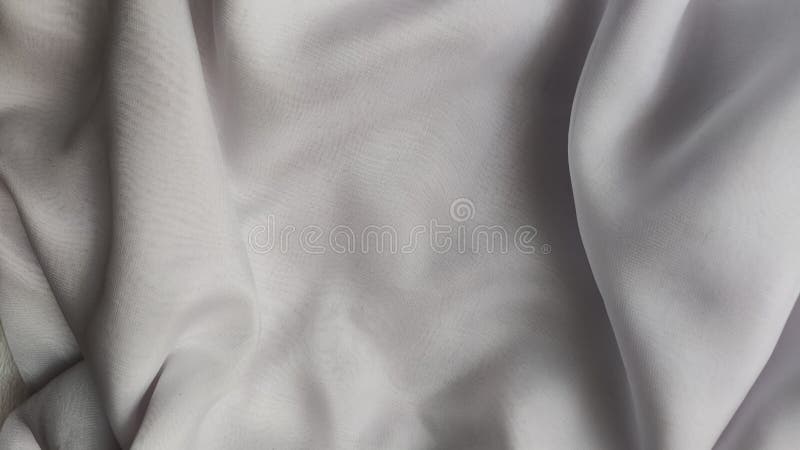 Abstract Chiffon Fabric Background White Texture from the Waves and the ...