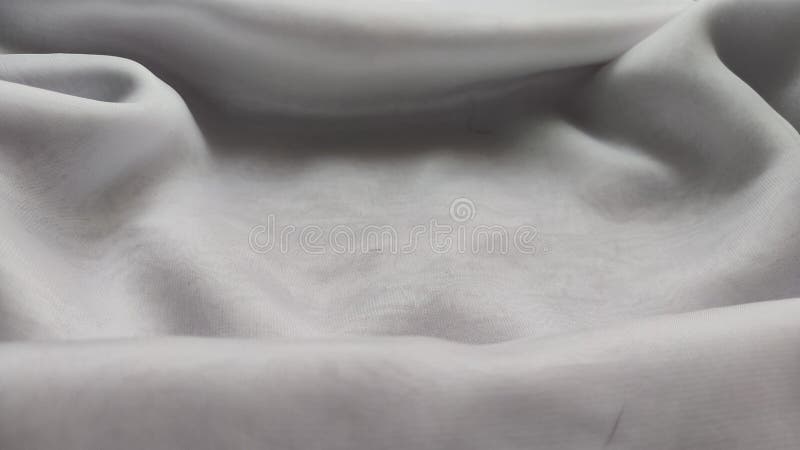 Abstract Chiffon Fabric Background White Texture from the Waves and the ...