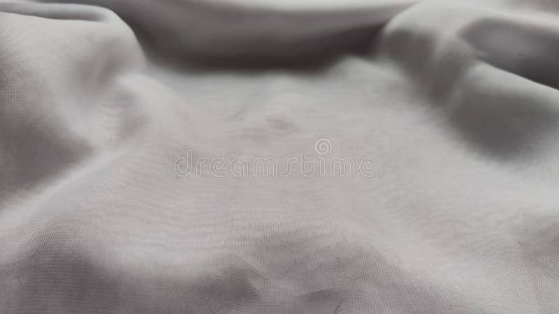 Abstract Chiffon Fabric Background White Texture with Waves. Light ...