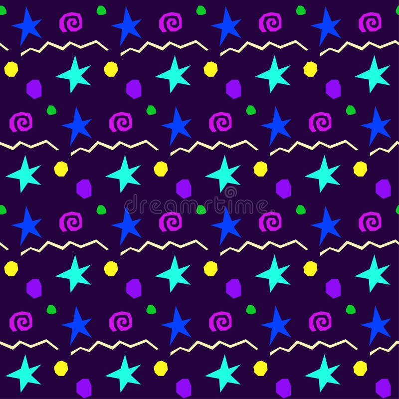 Abstract Childish Bright Seamless Patten Background. Stock Vector ...