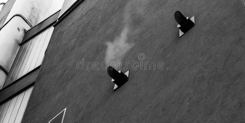 Abstract chimneys stock photo. Image of roof, ventilation - 132351690