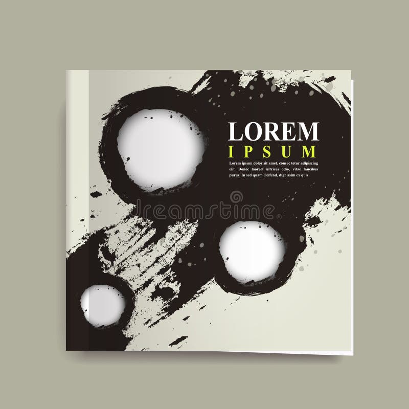 Abstract Chinese Calligraphy Design for Book Cover Stock Vector ...