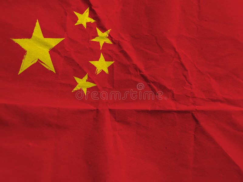 Abstract CHINESE flag stock photo. Image of concept - 159792098