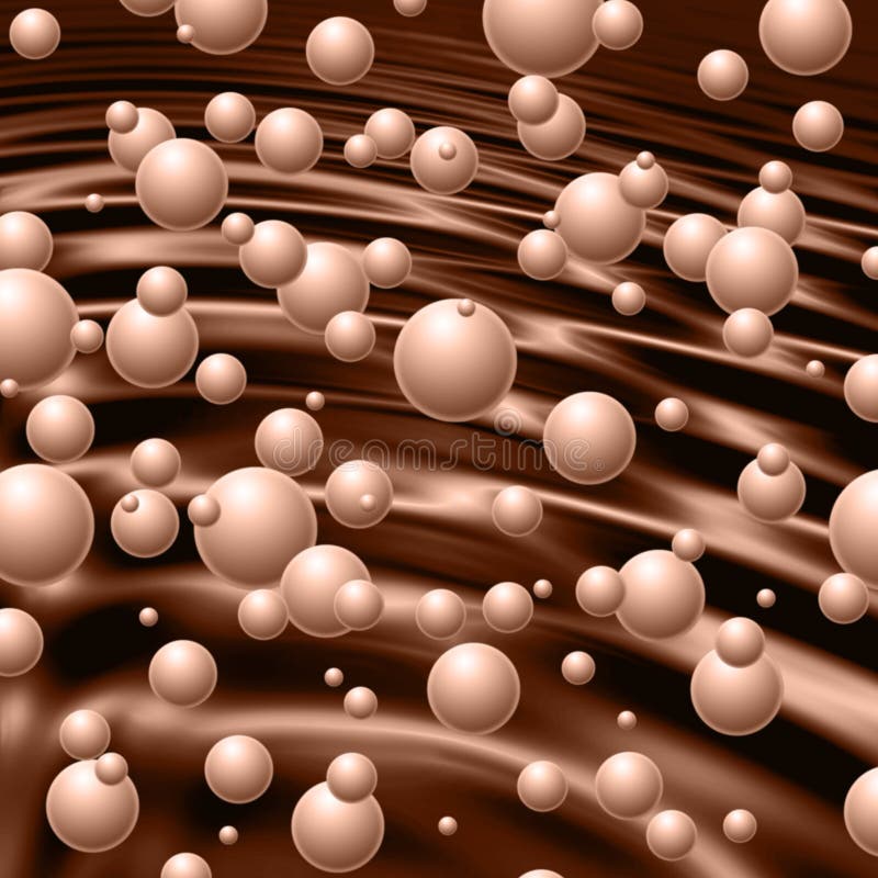 Abstract Chocolate Background Stock Illustration - Illustration of milk ...
