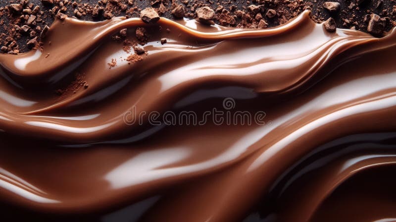 Abstract Chocolate Background, Abstract Art Stock Illustration ...