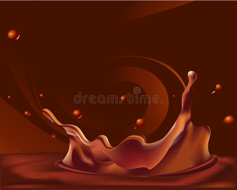 Abstract Chocolate Background - Vector Stock Vector - Illustration of ...