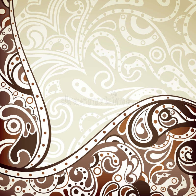 Abstract Chocolate Curve stock illustration. Illustration of curve ...