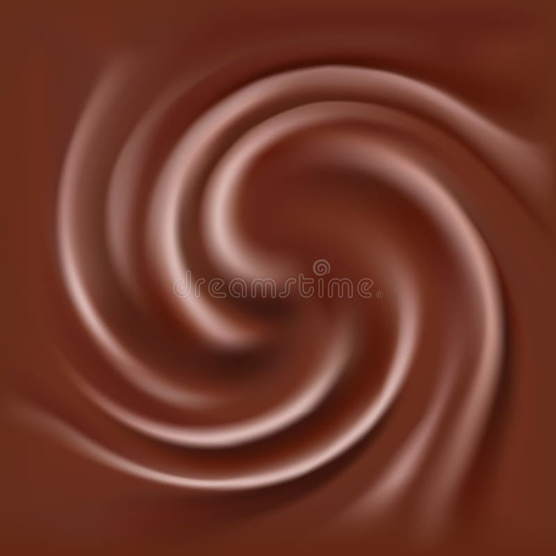 Chocolate cream swirl stock vector. Illustration of creamy - 58460434