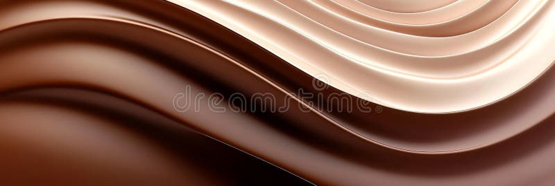 Abstract Chocolate Waves Sensational, Smooth, and Flowing Cocoa in ...